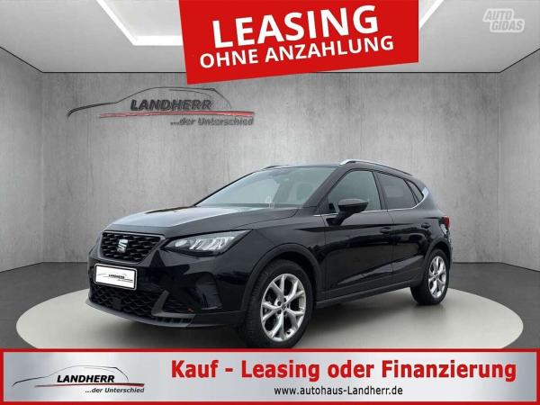 Black SEAT Arona 2025 in Kaunas, with an engine capacity of 1.00 L and mileage of 15 thousand km for 22374 €, photo 1 on AUTOMOTO.COM.LV