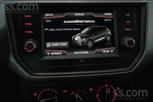 Zils SEAT Arona 2018 Rīga, ar dzinēja tilpumu 1.00 L un nobraukumu 32 tūkst. km par 10990 €, foto 11 vietnē AUTOMOTO.COM.LV