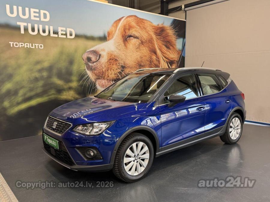 Blue SEAT Arona 2019 in Tallinn, with an engine capacity of 1.00 L and mileage of 66 thousand km for 10500 €, photo 1 on AUTOMOTO.COM.LV