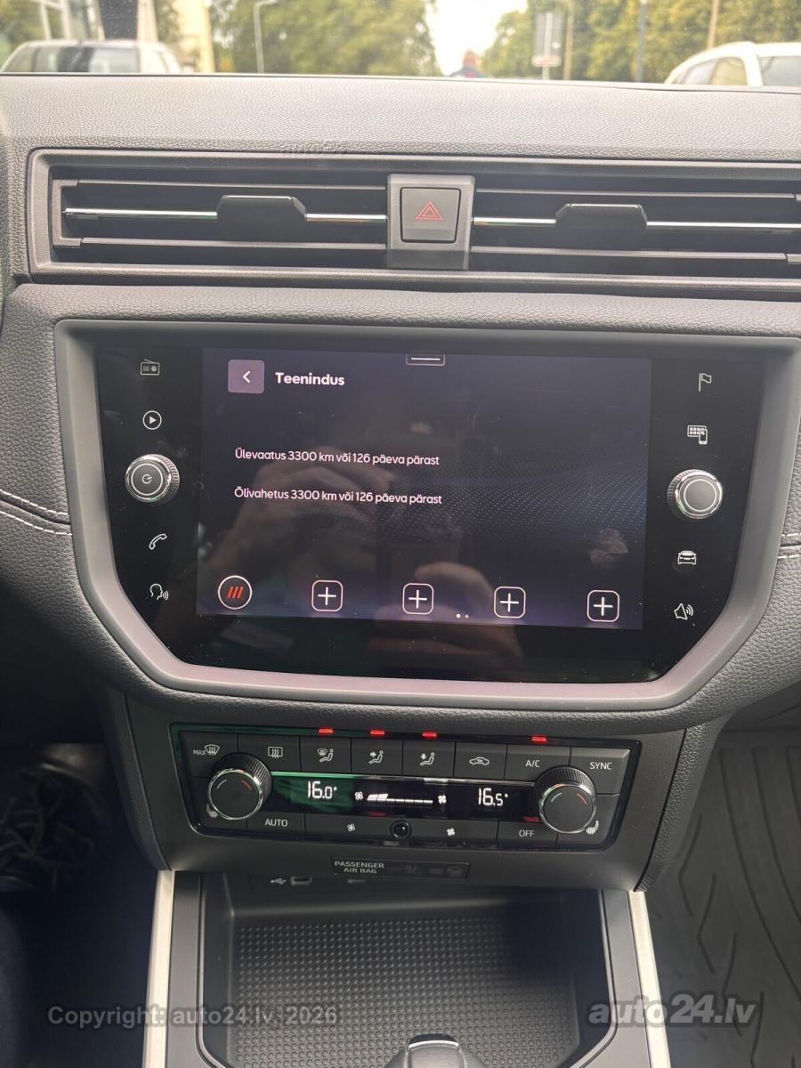 Blue SEAT Arona 2021 in Tartu, with an engine capacity of 1.00 L and mileage of 93 thousand km for 11800 €, photo 19 on AUTOMOTO.COM.LV