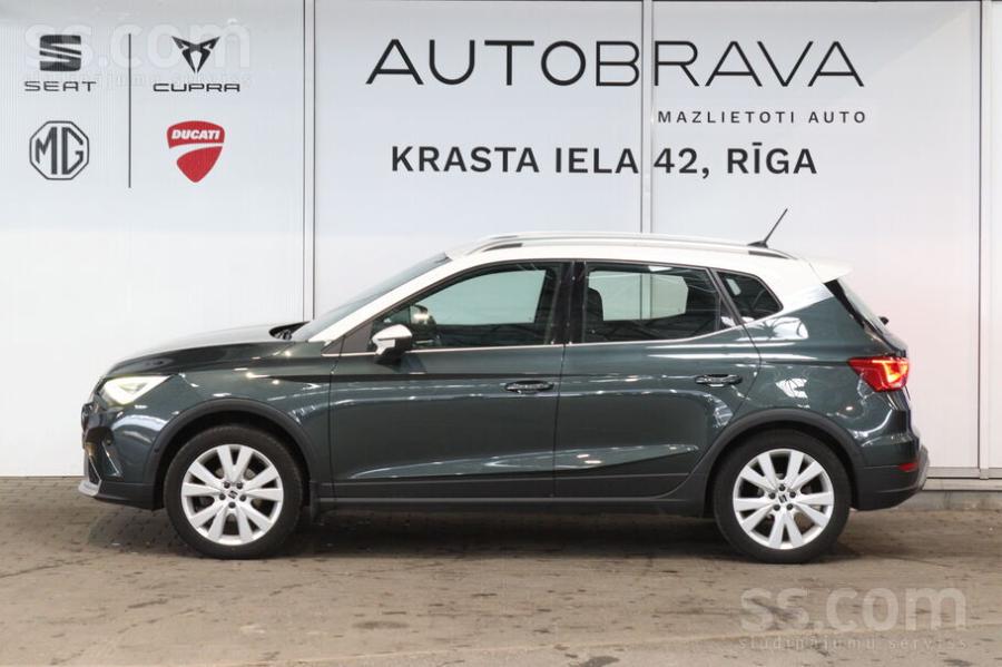 Green SEAT Arona 2021 in Riga, with an engine capacity of 1.00 L and mileage of 90 thousand km for 14490 €, photo 5 on AUTOMOTO.COM.LV