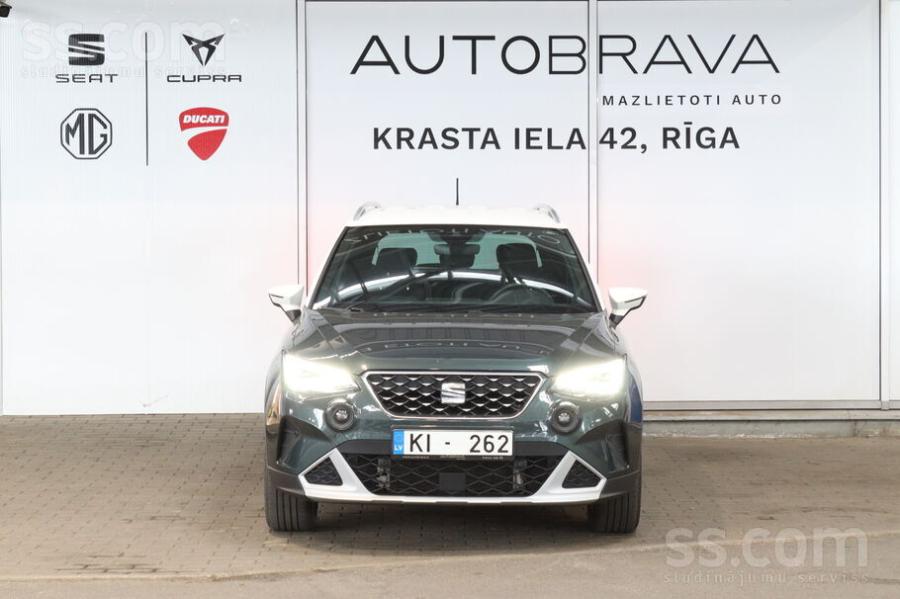 Green SEAT Arona 2021 in Riga, with an engine capacity of 1.00 L and mileage of 47 thousand km for 15200 €, photo 3 on AUTOMOTO.COM.LV