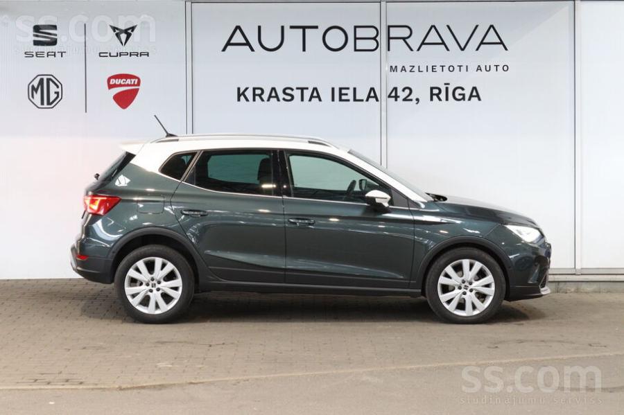 Green SEAT Arona 2021 in Riga, with an engine capacity of 1.00 L and mileage of 47 thousand km for 15200 €, photo 6 on AUTOMOTO.COM.LV