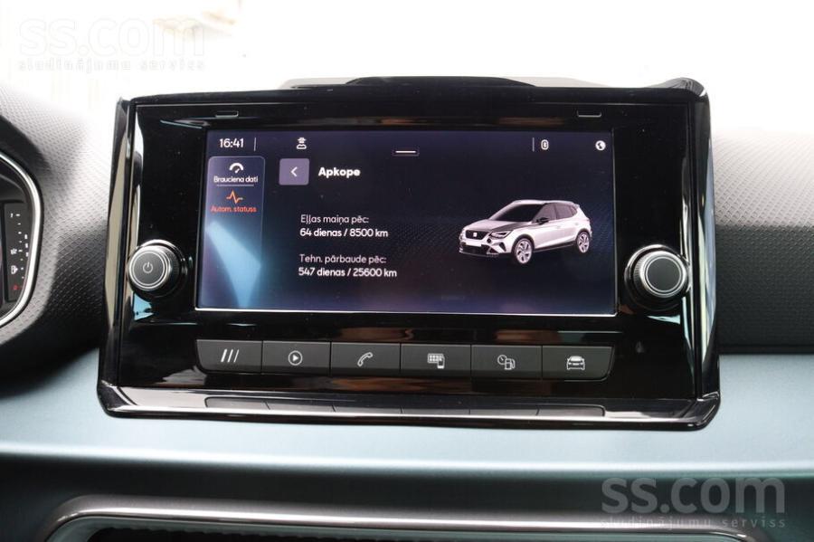 Green SEAT Arona 2021 in Riga, with an engine capacity of 1.00 L and mileage of 47 thousand km for 15200 €, photo 17 on AUTOMOTO.COM.LV