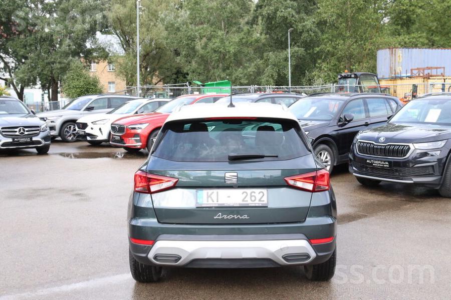 Green SEAT Arona 2021 in Riga, with an engine capacity of 1.00 L and mileage of 47 thousand km for 15200 €, photo 32 on AUTOMOTO.COM.LV