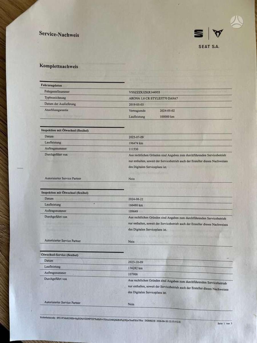 Pelēks SEAT Arona 2019 Kauņa, ar dzinēja tilpumu 1.60 L un nobraukumu 224 tūkst. km par 8500 €, foto 17 vietnē AUTOMOTO.COM.LV