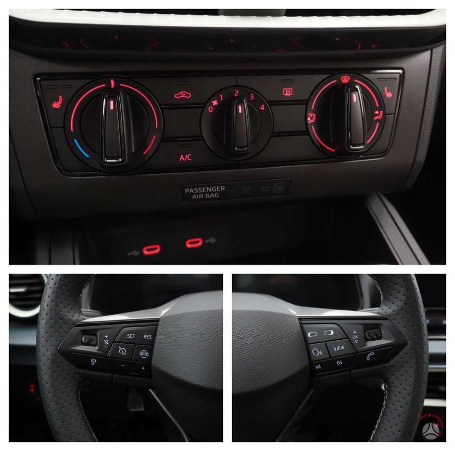 Grey SEAT Arona 2025 in Vilnius, with an engine capacity of 1.00 L and mileage of 0 thousand km for 24600 €, photo 11 on AUTOMOTO.COM.LV