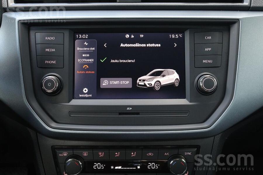 Pelēks SEAT Arona 2021 Rīga, ar dzinēja tilpumu 1.00 L un nobraukumu 83 tūkst. km par 13490 €, foto 20 vietnē AUTOMOTO.COM.LV