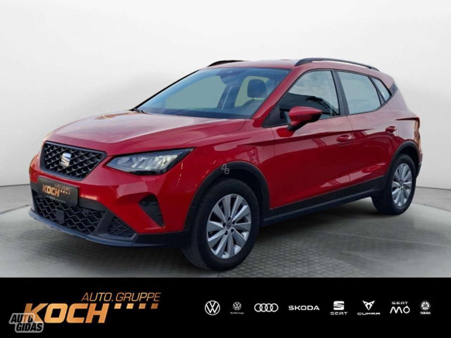 Red SEAT Arona 2022 in Kaunas, with an engine capacity of 1.00 L and mileage of 25 thousand km for 21415 €, photo 1 on AUTOMOTO.COM.LV
