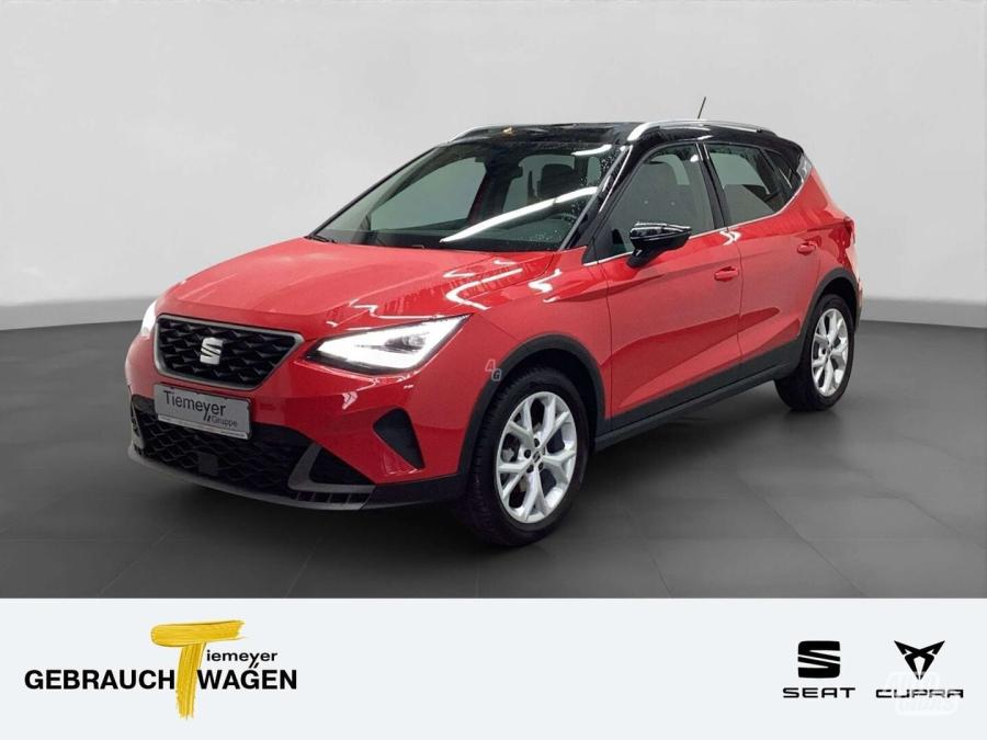 Red SEAT Arona 2024 in Kaunas, with an engine capacity of 1.00 L and mileage of 14 thousand km for 22620 €, photo 1 on AUTOMOTO.COM.LV