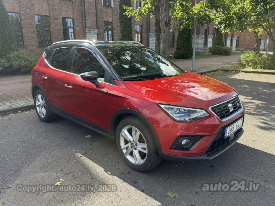 Red SEAT Arona 2021 in Tallinn, with an engine capacity of 1.00 L and mileage of 32 thousand km for 14990 €, photo 4 on AUTOMOTO.COM.LV