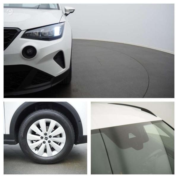 White SEAT Arona 2024 in Vilnius, with an engine capacity of 1.00 L and mileage of 38 thousand km for 19500 €, photo 7 on AUTOMOTO.COM.LV