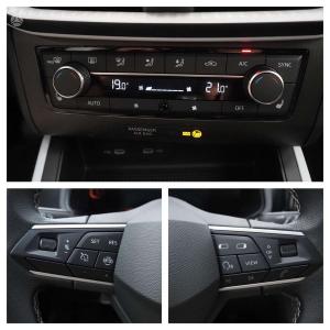 White SEAT Arona 2024 in Vilnius, with an engine capacity of 1.00 L and mileage of 38 thousand km for 19500 €, photo 11 on AUTOMOTO.COM.LV