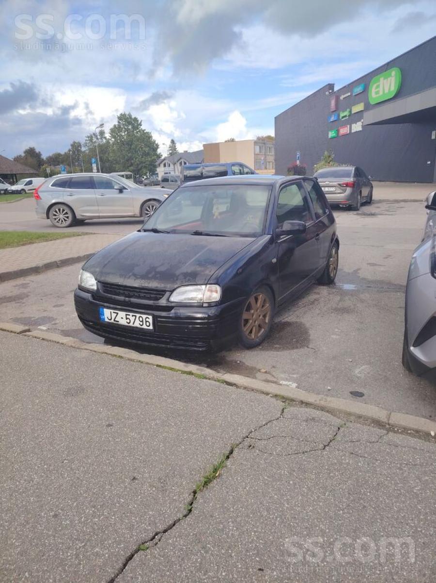 Black SEAT Arosa 1999 in Riga, with an engine capacity of 1.70 L and mileage of 298 thousand km for 1600 €, photo 1 on AUTOMOTO.COM.LV
