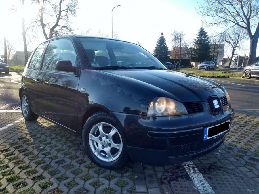 Black SEAT Arosa 2004 in Vilkaviskis, with an engine capacity of 1.00 L and mileage of 163 thousand km for 999 €, photo 23 on AUTOMOTO.COM.LV