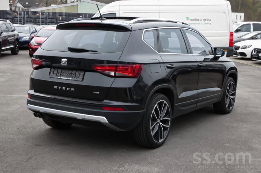 Черный Сеат Ateca 2016 в Тукумс, объемом двигателя 2.00 л и пробегом 0 тыс. км за 13999 €, фото 4 на AUTOMOTO.COM.LV