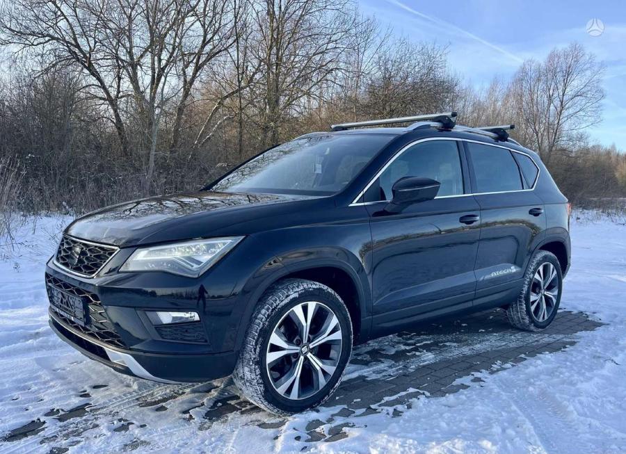 Black SEAT Ateca 2017 in Siauliai, with an engine capacity of 1.40 L and mileage of 78 thousand km for 12750 €, photo 2 on AUTOMOTO.COM.LV
