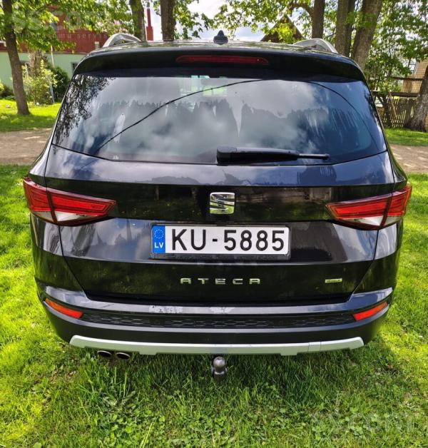 Black SEAT Ateca 2017 in Preili, with an engine capacity of 2.00 L and mileage of 252 thousand km for 14700 €, photo 9 on AUTOMOTO.COM.LV