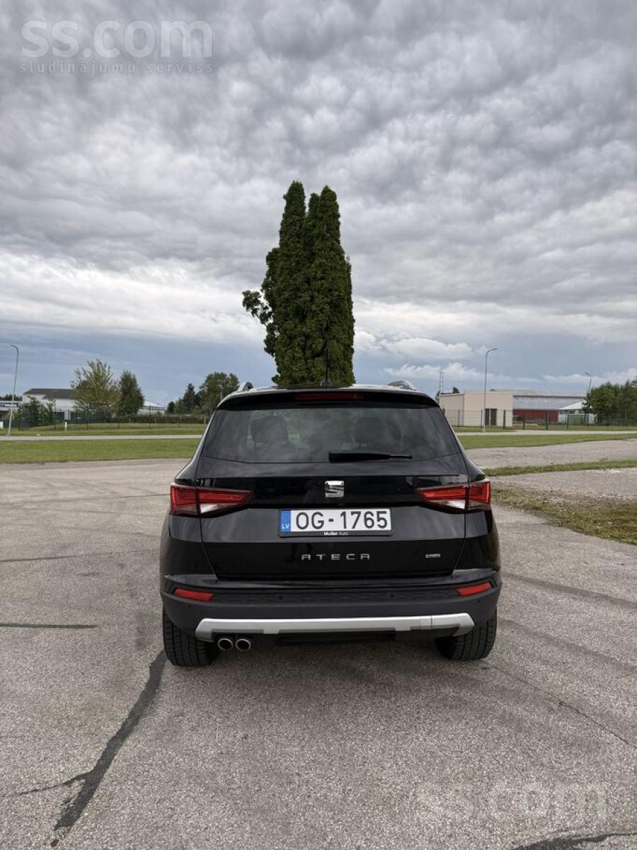Black SEAT Ateca 2017 in Riga, with an engine capacity of 2.00 L and mileage of 163 thousand km for 15500 €, photo 7 on AUTOMOTO.COM.LV