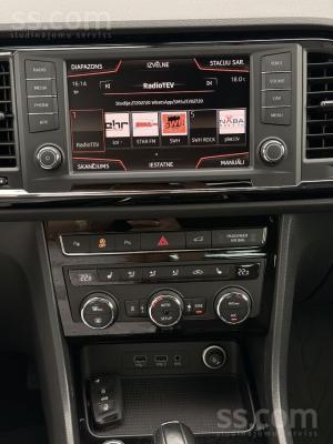 Black SEAT Ateca 2017 in Riga, with an engine capacity of 2.00 L and mileage of 163 thousand km for 15500 €, photo 14 on AUTOMOTO.COM.LV