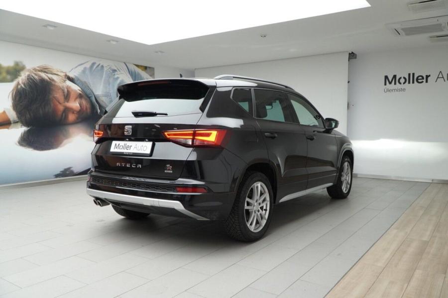 Black SEAT Ateca 2018 in Peetri, with an engine capacity of 1.40 L and mileage of 94 thousand km for 19400 €, photo 6 on AUTOMOTO.COM.LV