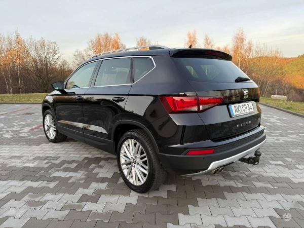 Melns SEAT Ateca 2018 Viļņa, ar dzinēja tilpumu 1.97 L un nobraukumu 240 tūkst. km par 13999 €, foto 4 vietnē AUTOMOTO.COM.LV