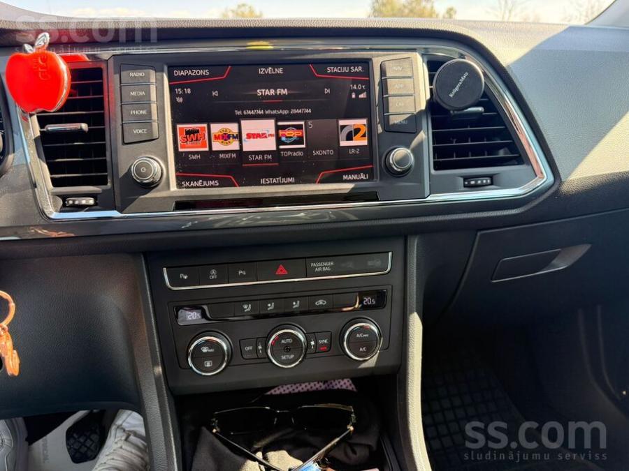 Melns SEAT Ateca 2018 Rīga, ar dzinēja tilpumu 1.60 L un nobraukumu 250 tūkst. km par 11370 €, foto 8 vietnē AUTOMOTO.COM.LV