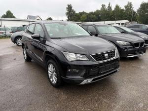 Black SEAT Ateca 2018 in Utena, with an engine capacity of 1.60 L and mileage of 77 thousand km for 12200 €, photo  on AUTOMOTO.COM.LV