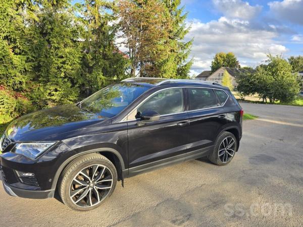 SEAT Ateca 2018 in Jelgava on AUTOMOTO.COM.LV Black SEAT Ateca 2018 in Jelgava, with an engine capacity of 1.60 L and mileage of 217 thousand km for 13500 ā¬, photo 3 on AUTOMOTO.COM.LV