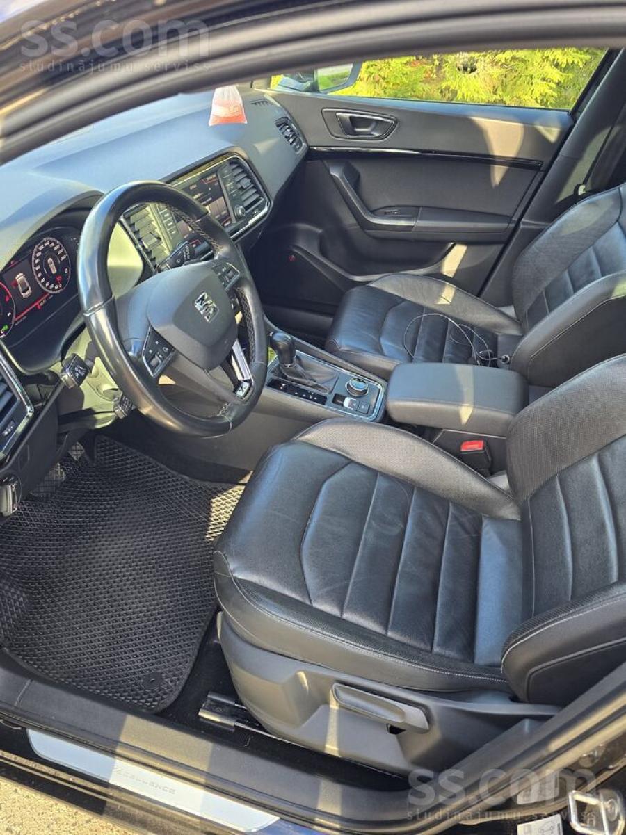 Black SEAT Ateca 2018 in Jelgava, with an engine capacity of 1.60 L and mileage of 217 thousand km for 13500 €, photo 6 on AUTOMOTO.COM.LV