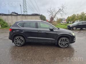 Black SEAT Ateca 2018 in Riga, with an engine capacity of 1.60 L and mileage of 217 thousand km for 13990 €, photo 6 on AUTOMOTO.COM.LV