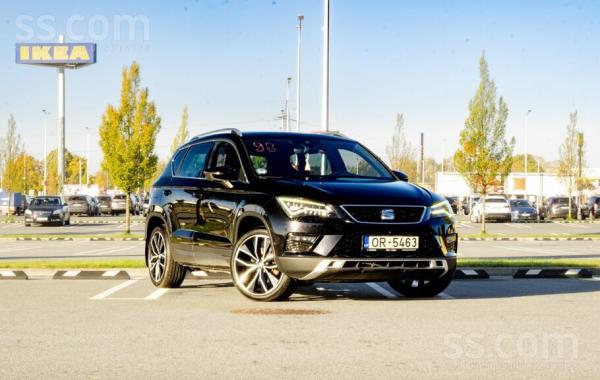 Black SEAT Ateca 2018 in Riga, with an engine capacity of 1.60 L and mileage of 217 thousand km for 13990 €, photo 3 on AUTOMOTO.COM.LV