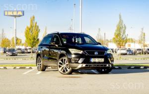Black SEAT Ateca 2018 in Riga, with an engine capacity of 1.60 L and mileage of 217 thousand km for 13990 €, photo 3 on AUTOMOTO.COM.LV