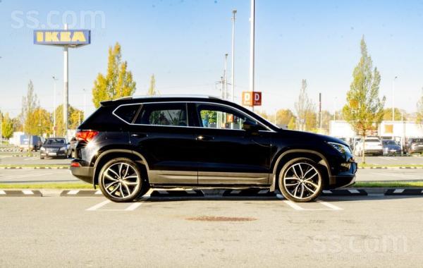 Black SEAT Ateca 2018 in Riga, with an engine capacity of 1.60 L and mileage of 217 thousand km for 13990 €, photo 10 on AUTOMOTO.COM.LV