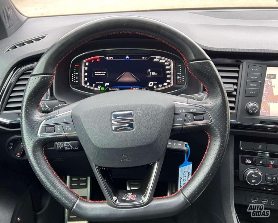 Black SEAT Ateca 2019 in Kaunas, with an engine capacity of 1.50 L and mileage of 34 thousand km for 26519 €, photo 15 on AUTOMOTO.COM.LV