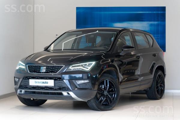 Black SEAT Ateca 2019 in Riga, with an engine capacity of 1.60 L and mileage of 115 thousand km for 12990 €, photo 1 on AUTOMOTO.COM.LV