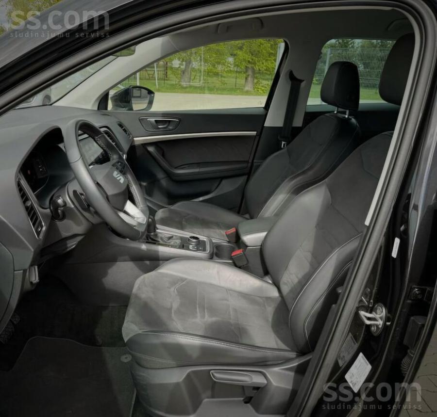 Melns SEAT Ateca 2021 Viļņa, ar dzinēja tilpumu 1.50 L un nobraukumu 185 tūkst. km par 19299 €, foto 8 vietnē AUTOMOTO.COM.LV