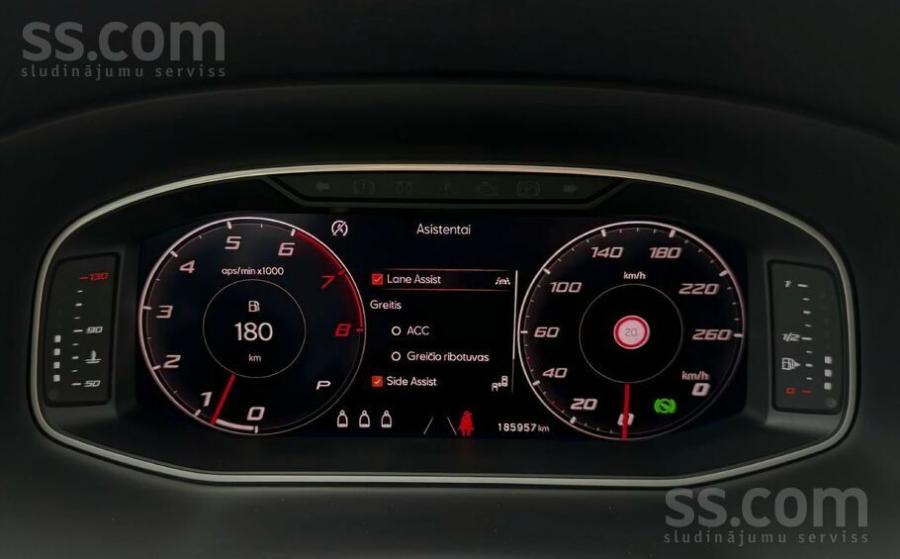 Melns SEAT Ateca 2021 Viļņa, ar dzinēja tilpumu 1.50 L un nobraukumu 185 tūkst. km par 19299 €, foto 19 vietnē AUTOMOTO.COM.LV