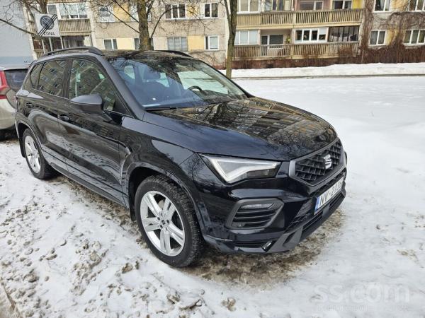 Black SEAT Ateca 2021 in Riga, with an engine capacity of 2.00 L and mileage of 97 thousand km for 23900 €, photo 2 on AUTOMOTO.COM.LV
