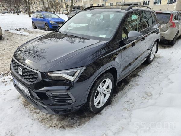 Black SEAT Ateca 2021 in Riga, with an engine capacity of 2.00 L and mileage of 97 thousand km for 23900 €, photo 3 on AUTOMOTO.COM.LV