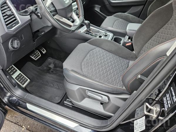 Black SEAT Ateca 2021 in Riga, with an engine capacity of 2.00 L and mileage of 97 thousand km for 23900 €, photo 10 on AUTOMOTO.COM.LV