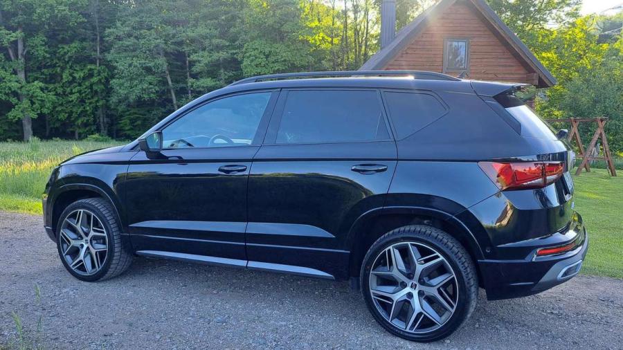 Melns SEAT Ateca 2021 Alīta, ar dzinēja tilpumu 1.50 L un nobraukumu 69 tūkst. km par 18900 €, foto 7 vietnē AUTOMOTO.COM.LV