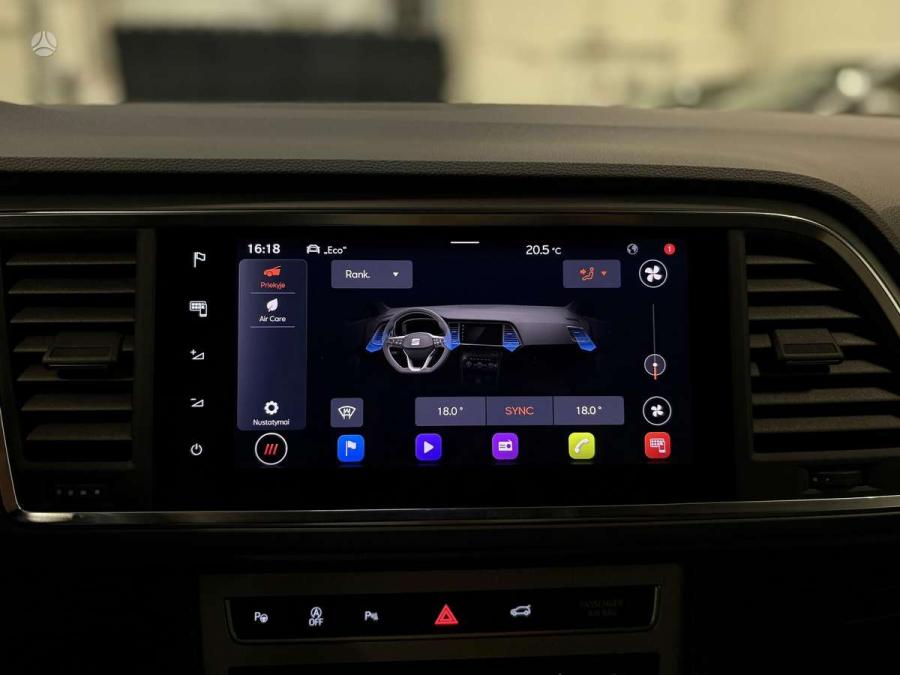 Melns SEAT Ateca 2021 Viļņa, ar dzinēja tilpumu 1.50 L un nobraukumu 70 tūkst. km par 20490 €, foto 28 vietnē AUTOMOTO.COM.LV