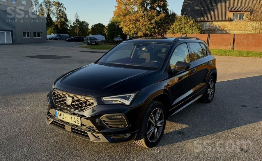 Черный Сеат Ateca 2021 в Рига, объемом двигателя 2.00 л и пробегом 168 тыс. км за 18200 €, фото 1 на AUTOMOTO.COM.LV