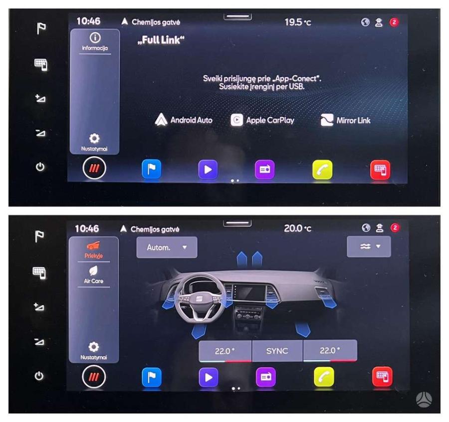 Black SEAT Ateca 2022 in Kaunas, with an engine capacity of 1.97 L and mileage of 80 thousand km for 19500 €, photo 14 on AUTOMOTO.COM.LV