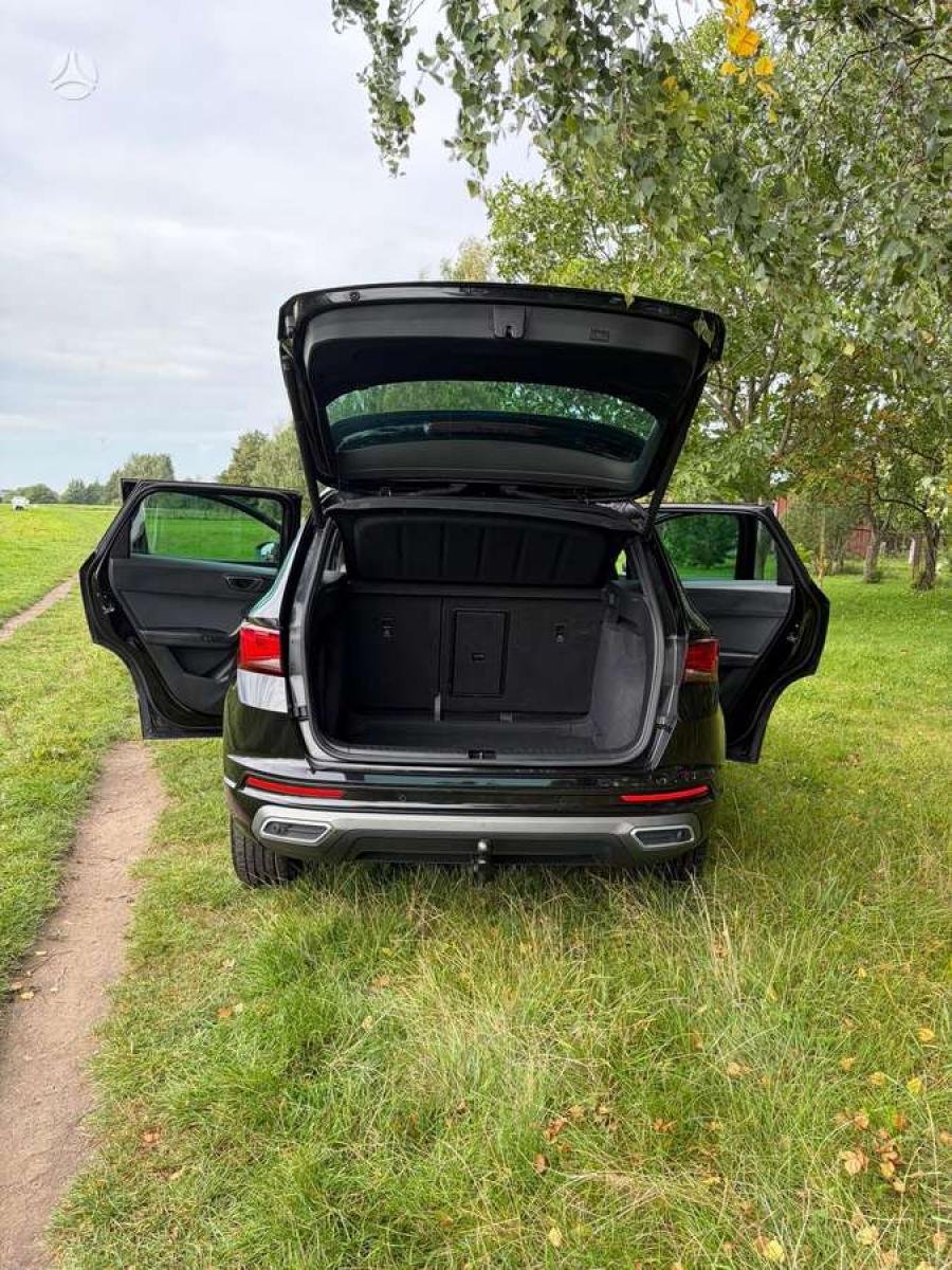 Black SEAT Ateca 2022 in Panevezys, with an engine capacity of 1.50 L and mileage of 188 thousand km for 17450 €, photo 9 on AUTOMOTO.COM.LV