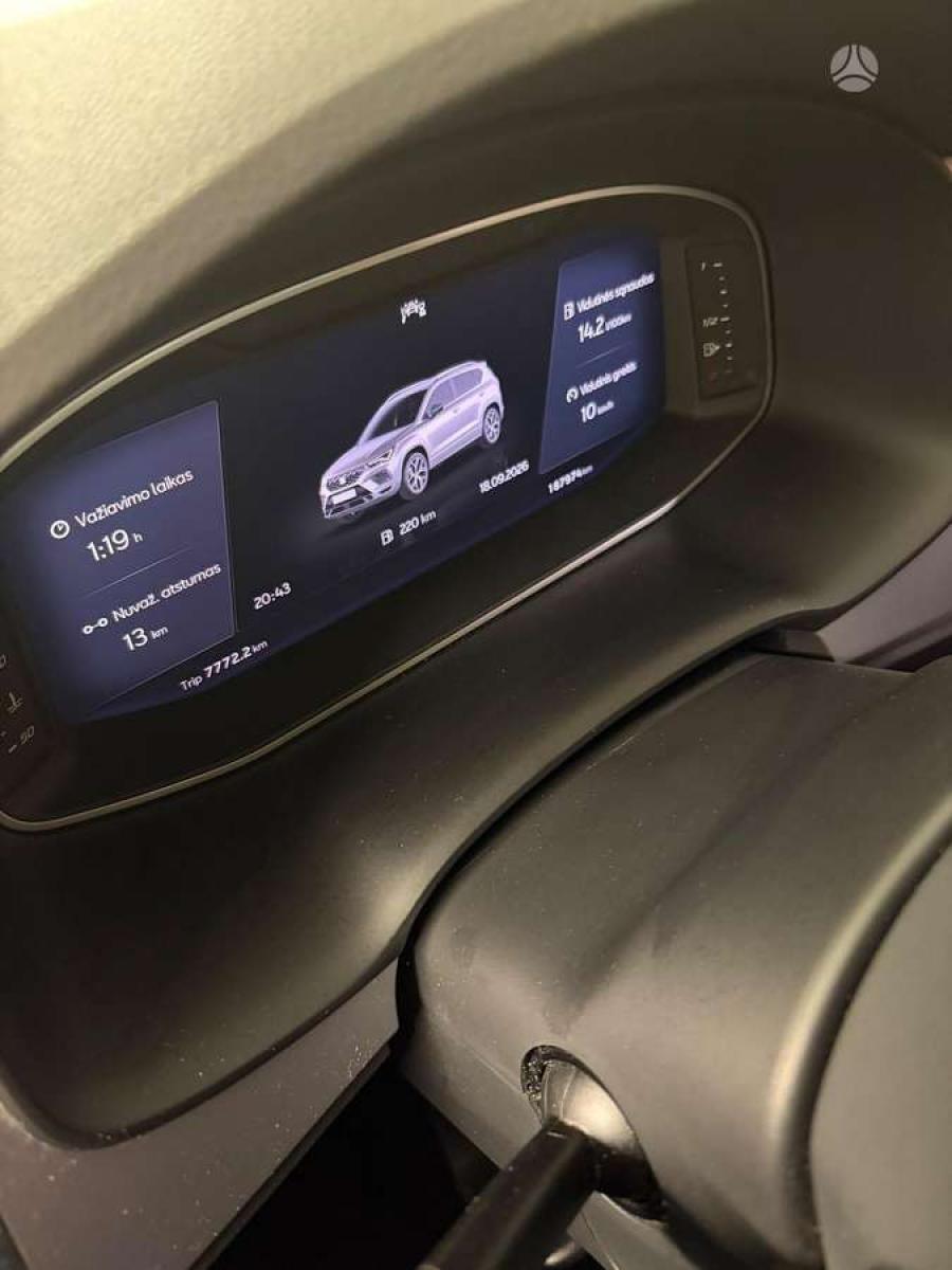 Black SEAT Ateca 2022 in Panevezys, with an engine capacity of 1.50 L and mileage of 188 thousand km for 17450 €, photo 37 on AUTOMOTO.COM.LV