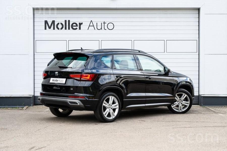 Black SEAT Ateca 2023 in Riga, with an engine capacity of 1.50 L and mileage of 102 thousand km for 20950 €, photo 5 on AUTOMOTO.COM.LV