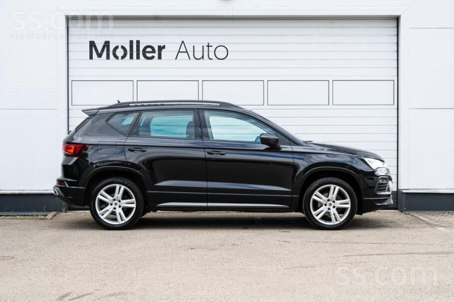 Black SEAT Ateca 2023 in Riga, with an engine capacity of 1.50 L and mileage of 102 thousand km for 20950 €, photo 6 on AUTOMOTO.COM.LV
