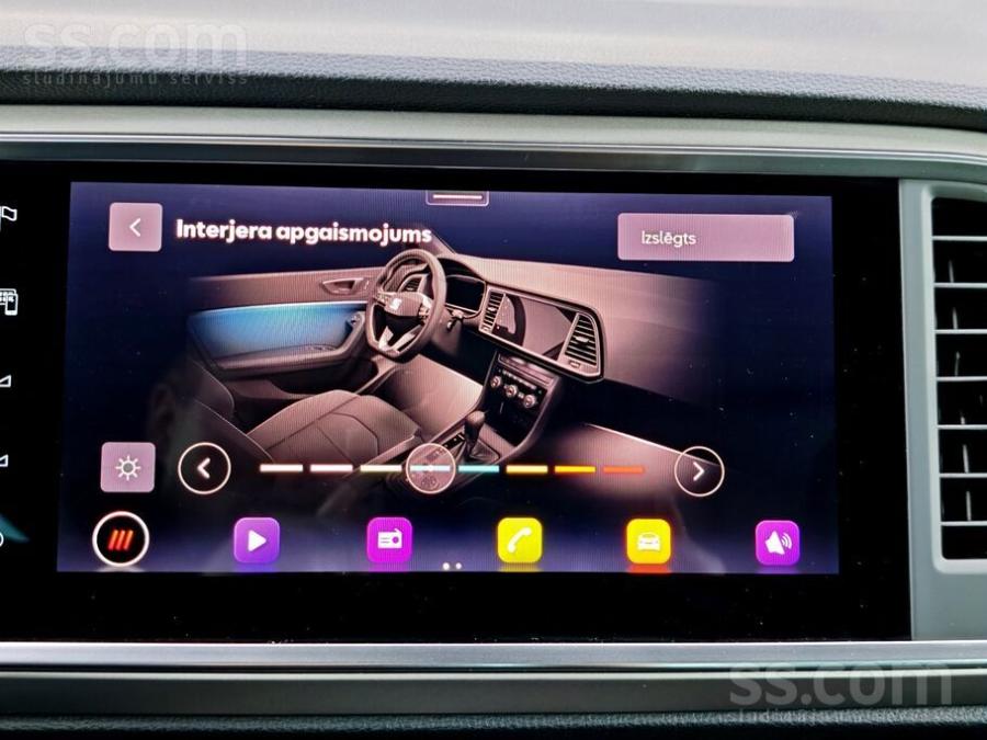 Melns SEAT Ateca 2021 Liepāja, ar dzinēja tilpumu 2.00 L un nobraukumu 225 tūkst. km par 14750 €, foto 21 vietnē AUTOMOTO.COM.LV